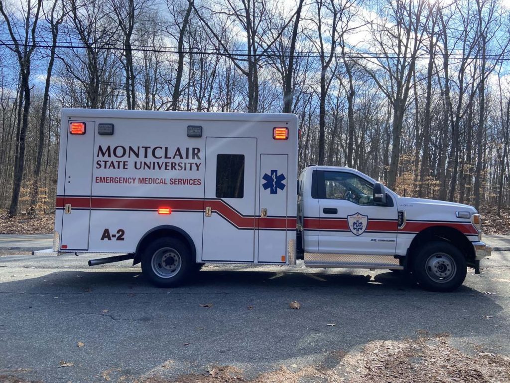 Montclair State University EMS's new ambulance